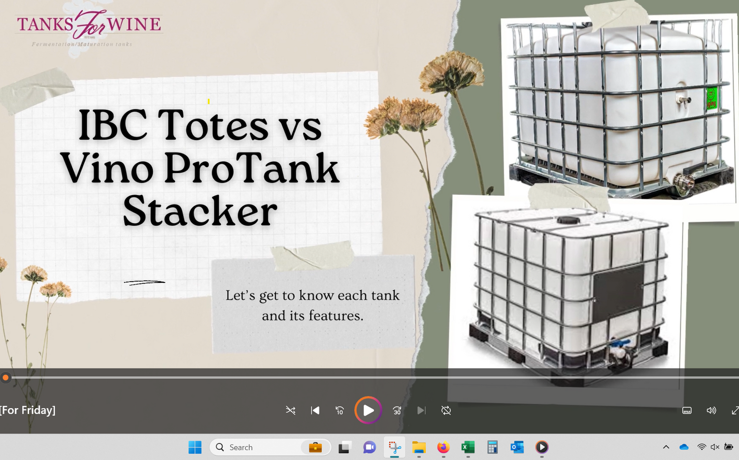 IBC Totes vs. The Vino ProTanks – Tanks For Wine